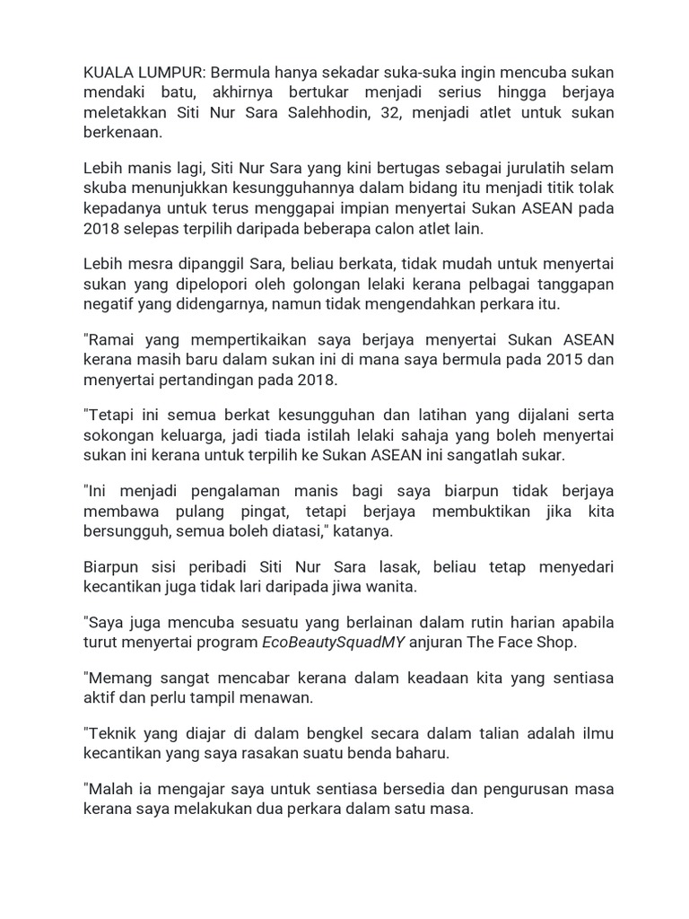 2022 Artikel Sukan Lasak | PDF