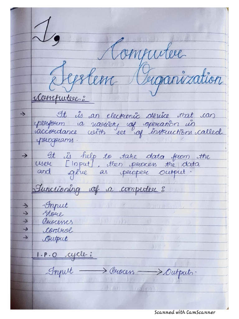 Chapter 1 (Computer System Organization) | PDF