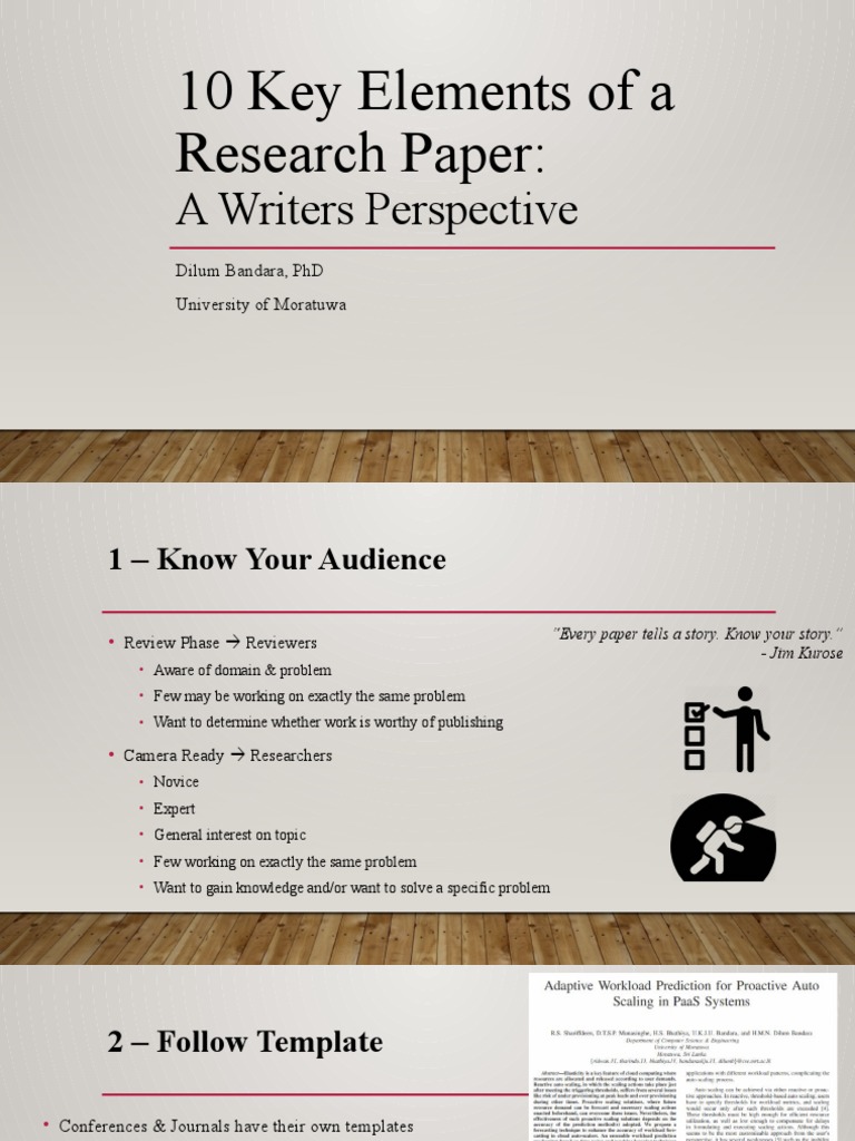 10 Key Elements of A Research Paper - A Writers Perspective | PDF ...