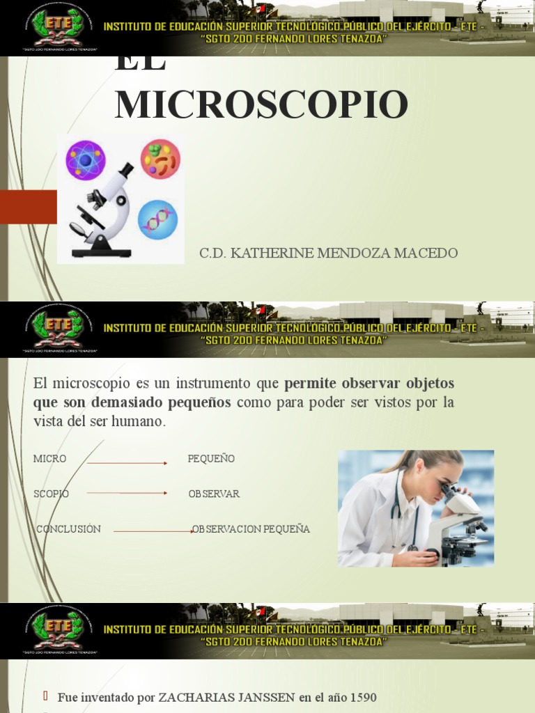 Partes Del Microscopio | PDF | Microscopio | Ultravioleta