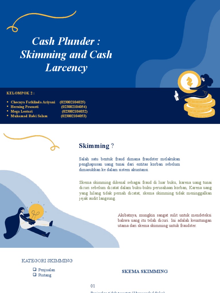 Skimming dan Larceny Kas: Penjelasan dan Deteksi | PDF