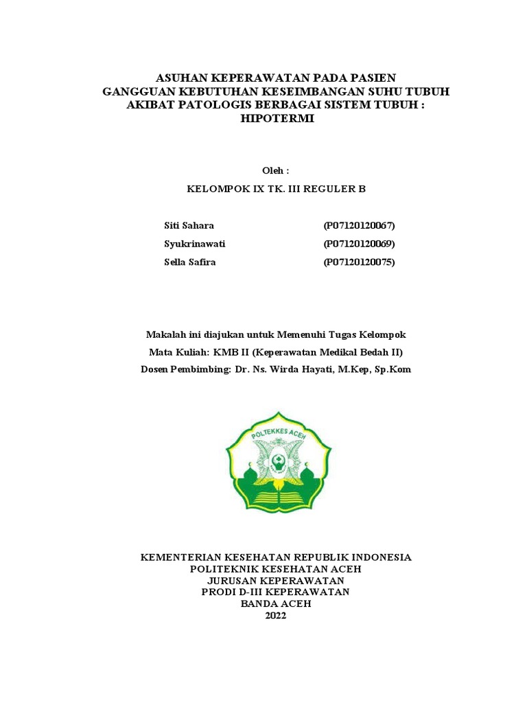 KLP 9 (Hipotermi) | PDF