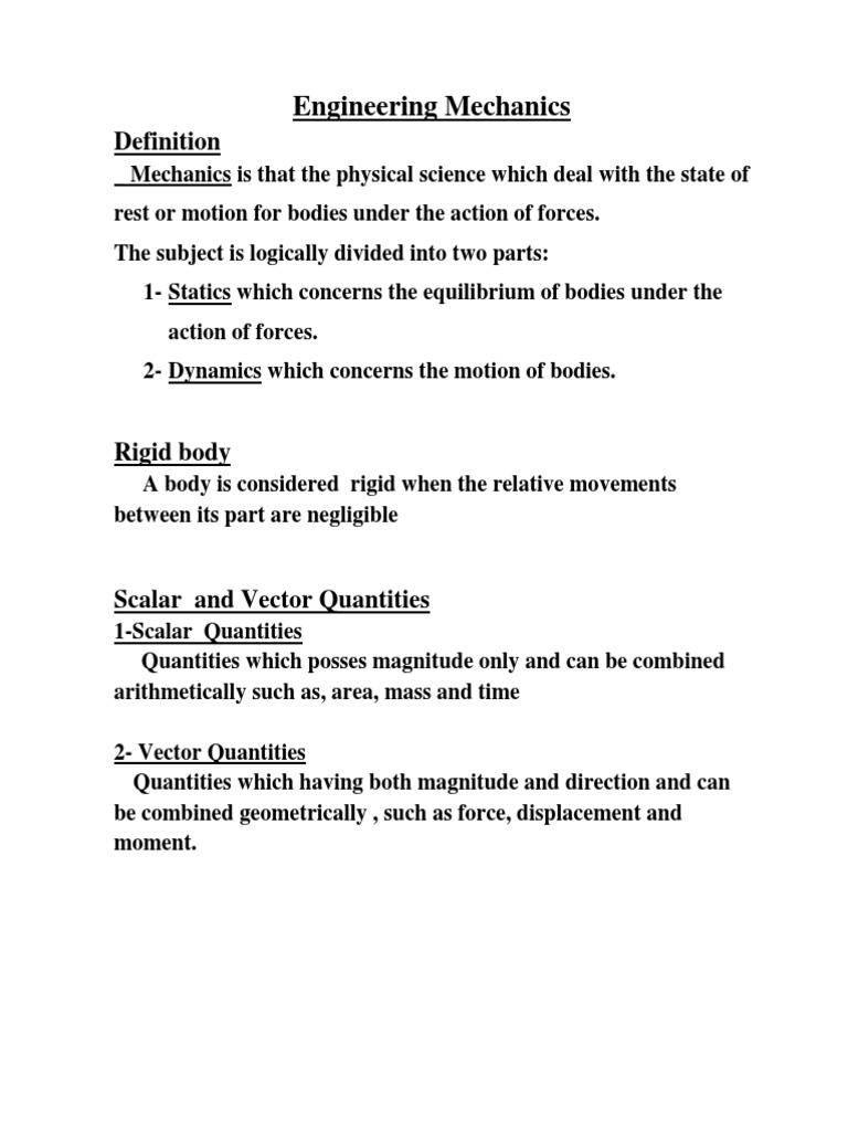 Mechanics Introduction Lecture | PDF | Force | Euclidean Vector