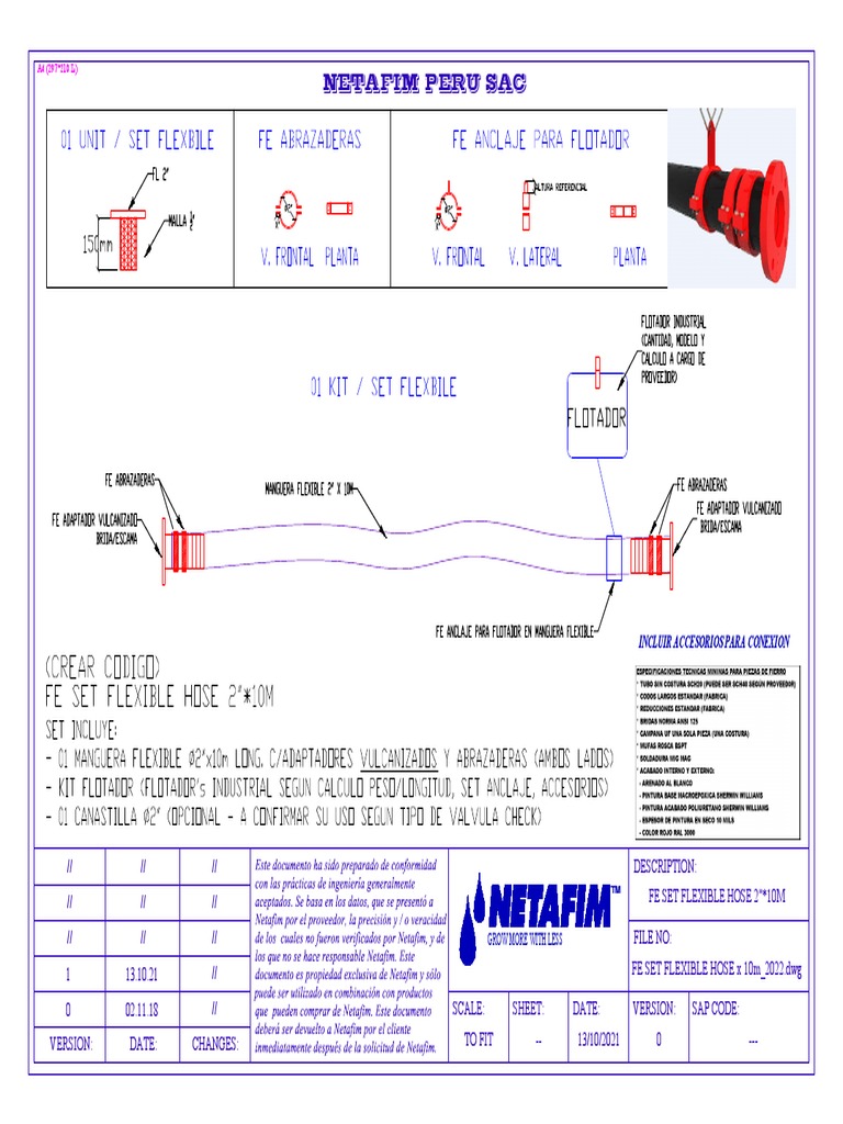 Fe Set Flexible Hose 2 PLG X 10m | PDF