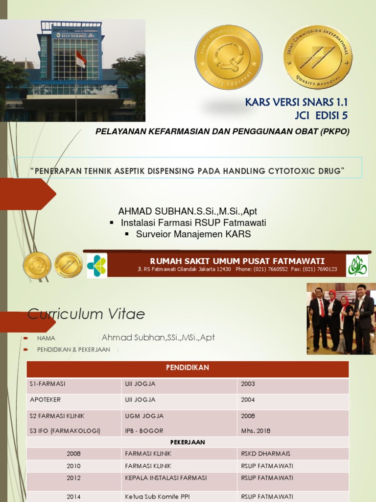 Tekhnik Aseptik Dispensing DAN PENANGANAN INSIDEN | PDF | Pengembangan Diri