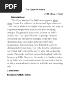 The Open Window | PDF | Saki