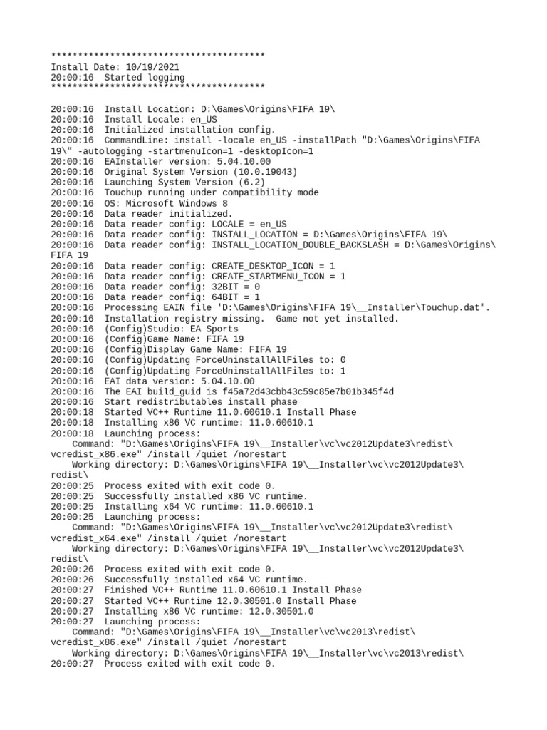 Install Log | PDF | Windows Registry | Ibm Pc Compatibles