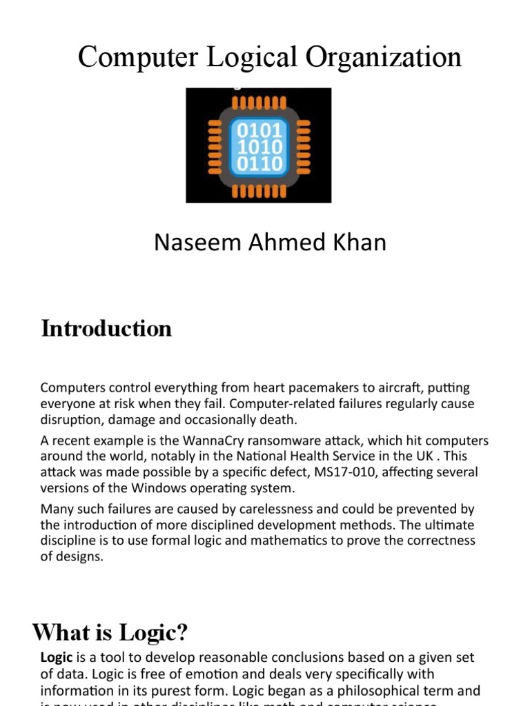 Lecture 1 Computer Logical Organization | PDF | Random Access Memory | Computer Data Storage