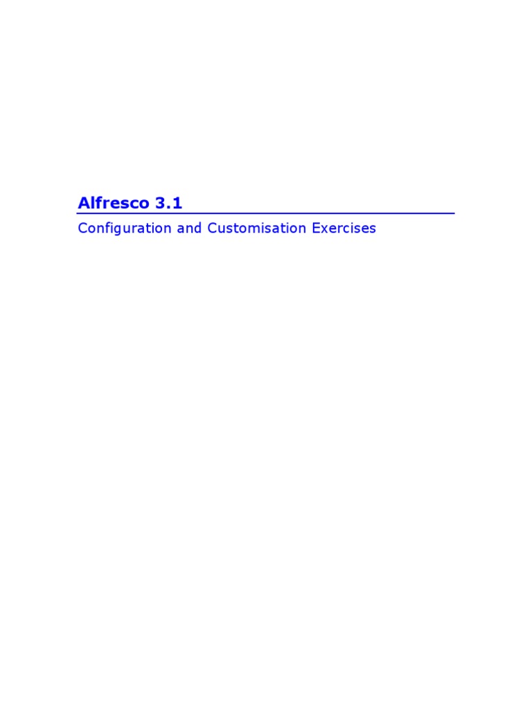 Alfresco Exercises | PDF | Application Programming Interface | Web Browser