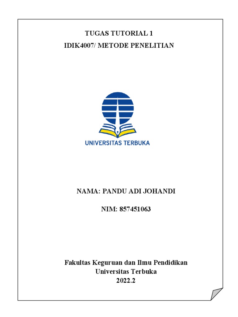 TT1 Metode Penelitian | PDF