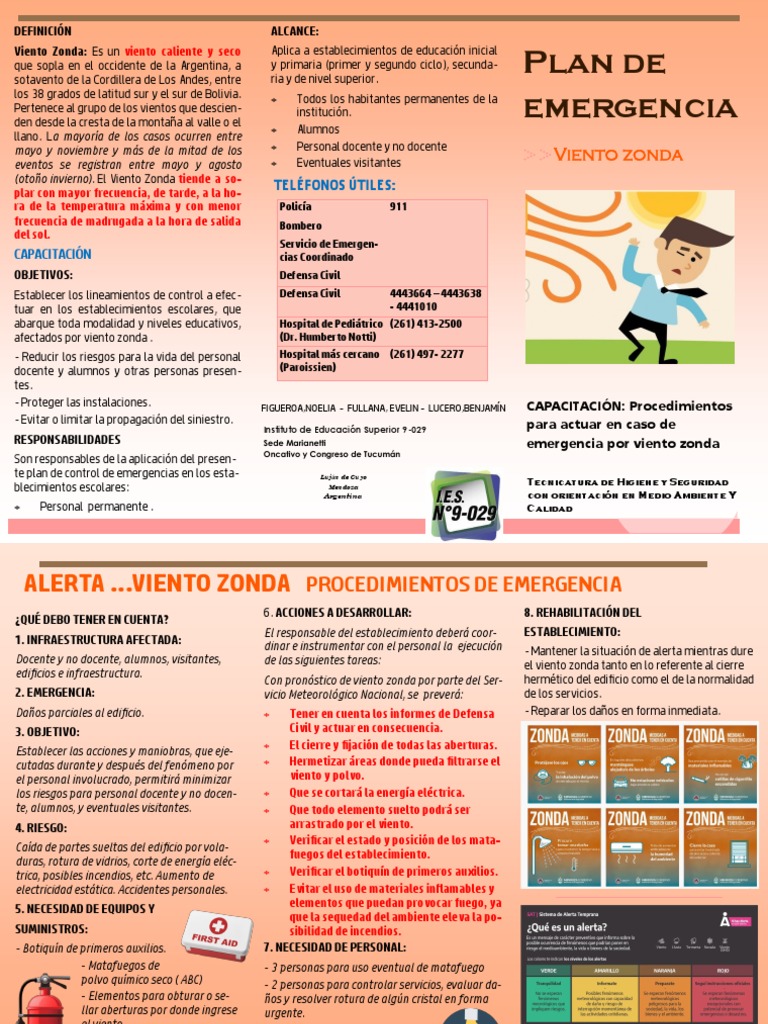 Plan de Emergencia | PDF | Primeros auxilios | Herida