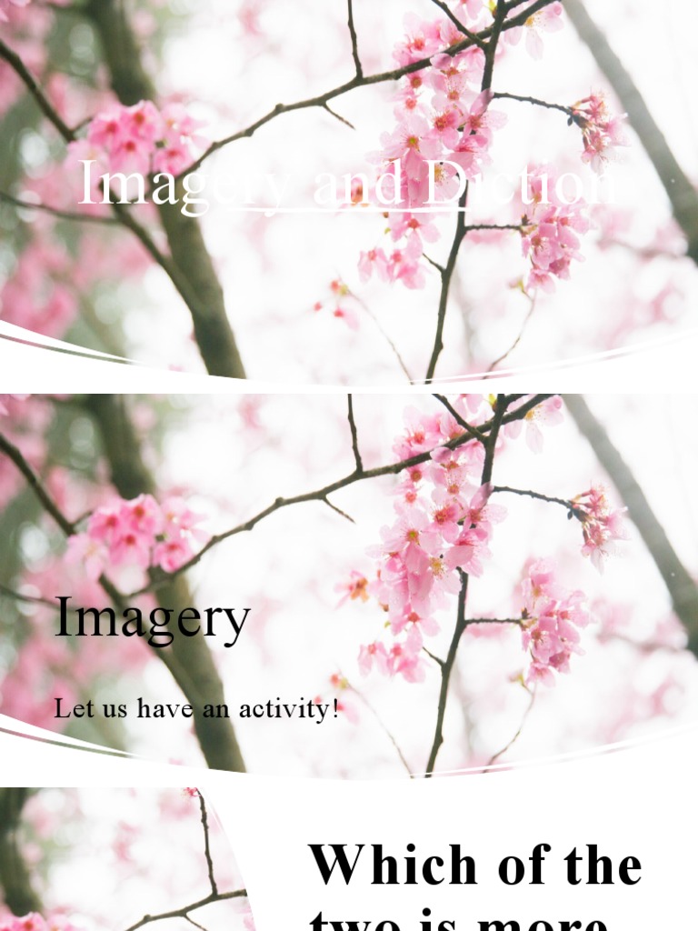 Understanding Imagery and Diction Through Examples | PDF | Senses ...