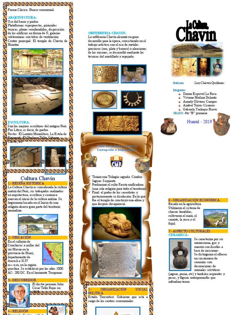 Cultura Chavín: La cultura matriz del Perú antiguo | PDF | Era precolombina | Andes