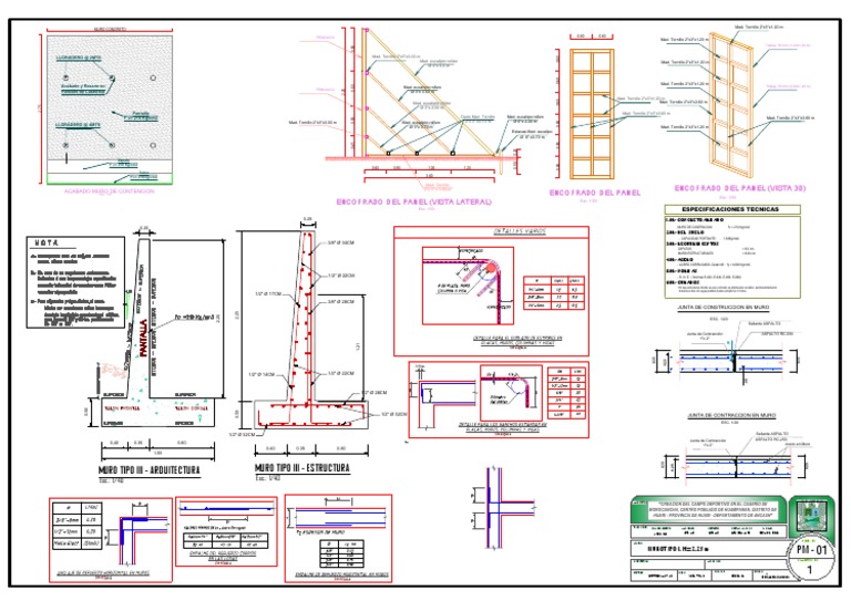 Muro de Contencion-H 2.00 | PDF | Materiales de construcción | Material compuesto