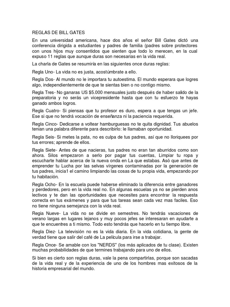 Carta Bill Gates | PDF