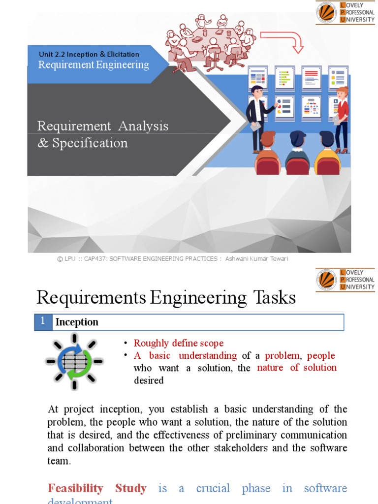 Unit 2.2 Inception & Elicitation | PDF | Feasibility Study | Software Engineering