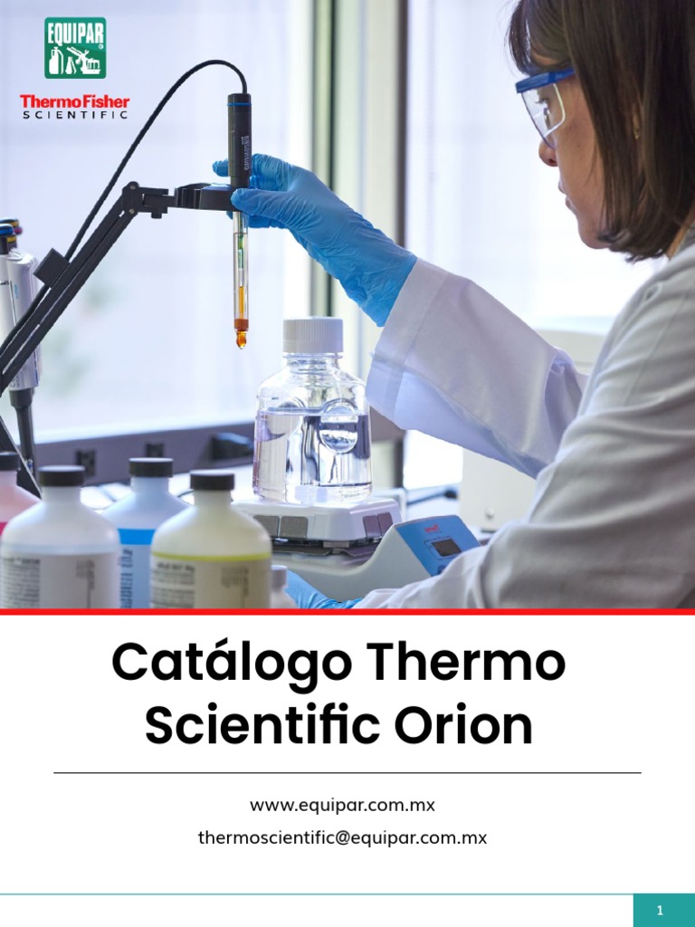 Catálogo Thermo Scientific Orion | PDF | Valoración | Química
