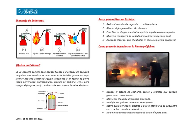 Campaña 18. El Manejo de Extintores | PDF