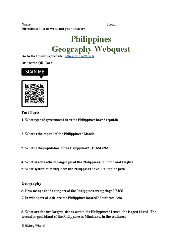 Geography and Facts of the Philippines | PDF | Philippines | Southeast Asia