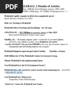 Pickleball Beginner Lesson Plan | PDF | Sports