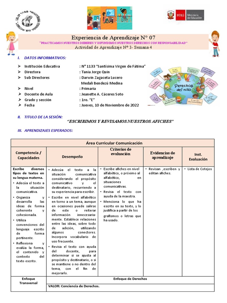 Actividad de Aprendizaje N°4 EXP. 7 SEM 4 | PDF | Evaluación | Creatividad