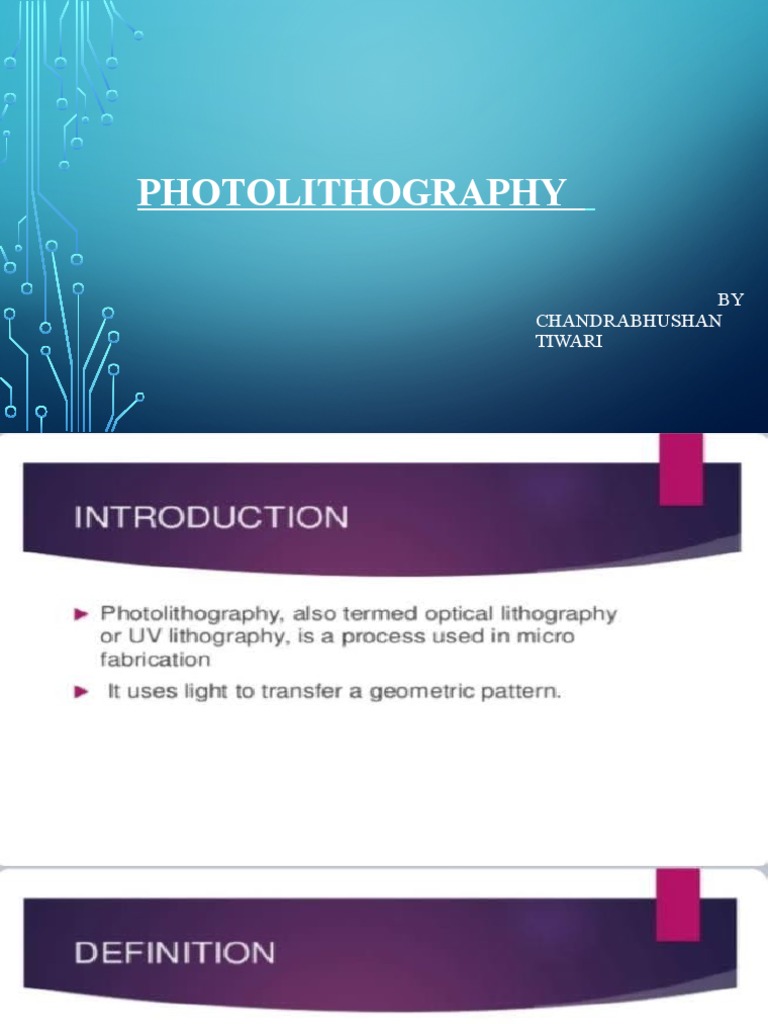 Photolithography | PDF