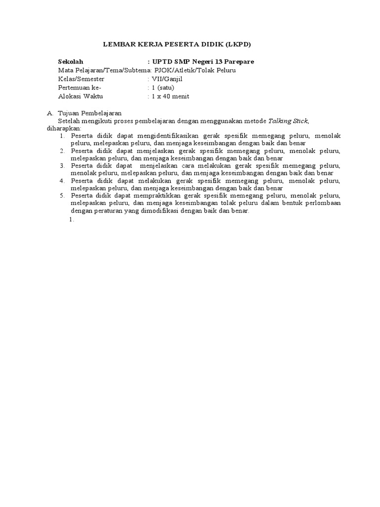 LKPD - 229014495266 - Saharuddin Amiruddin | PDF