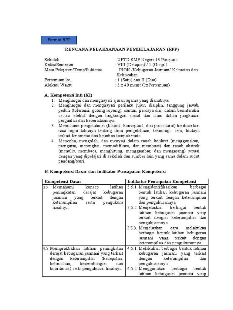 RPP - 229014495266 - Saharuddin Amiruddin | PDF