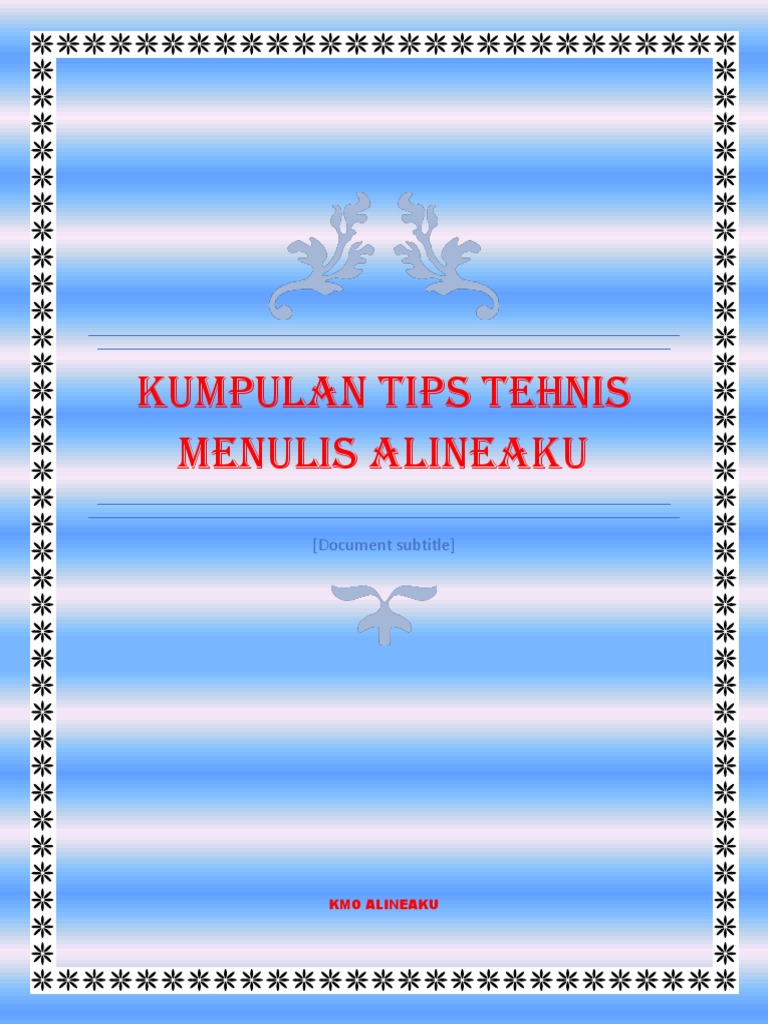Tips Menulis Nonfiksi Pdf Pengembangan Diri