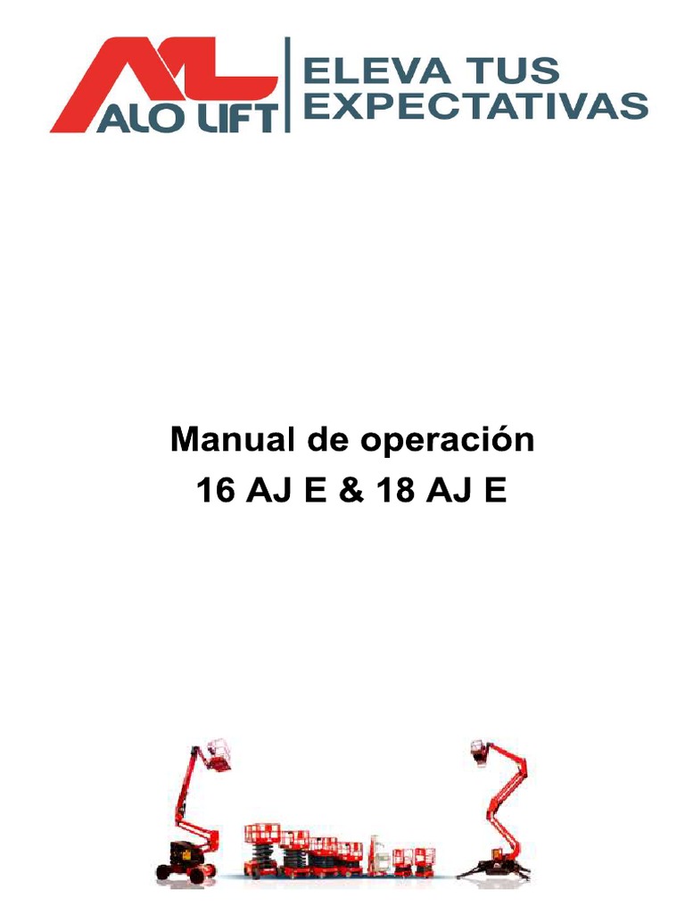 Manual Manlift E-16 Aj1111 | PDF