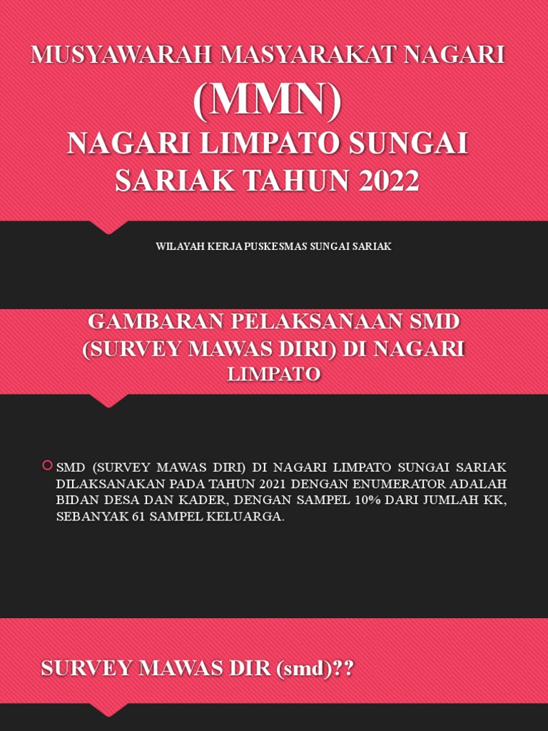 Musyawarah Masyarakat Nagari (MMN) Limpato | PDF