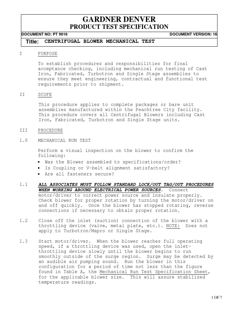 PT9016 - Mechanical Test | PDF | Equipment | Manufactured Goods