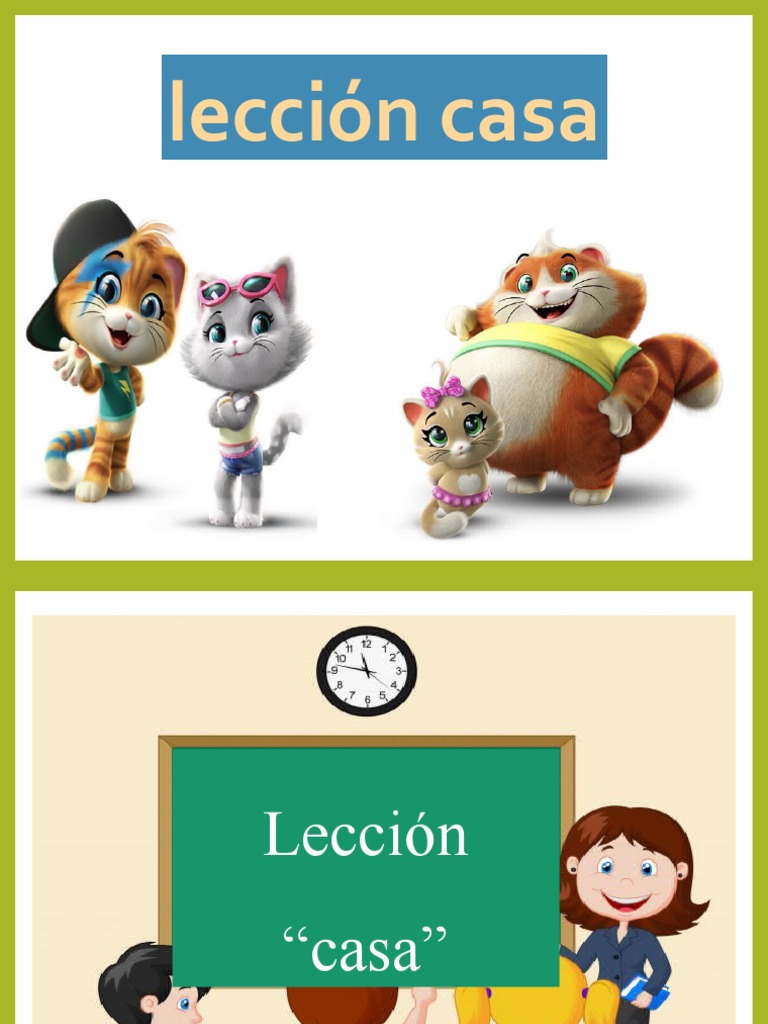Lecciones de Casa y Sofá para Niños | PDF | Artes del Lenguaje y ...