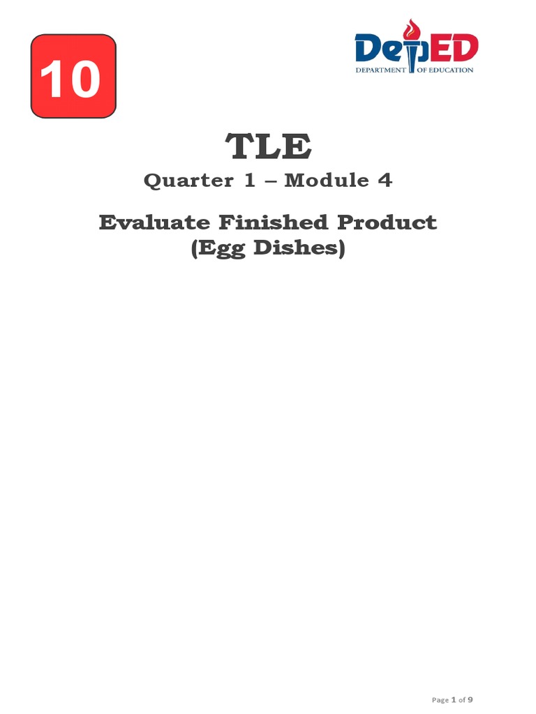 GRADE-10-COOKERY-SIM4 Edited | PDF | Egg As Food | Rubric (Academic)