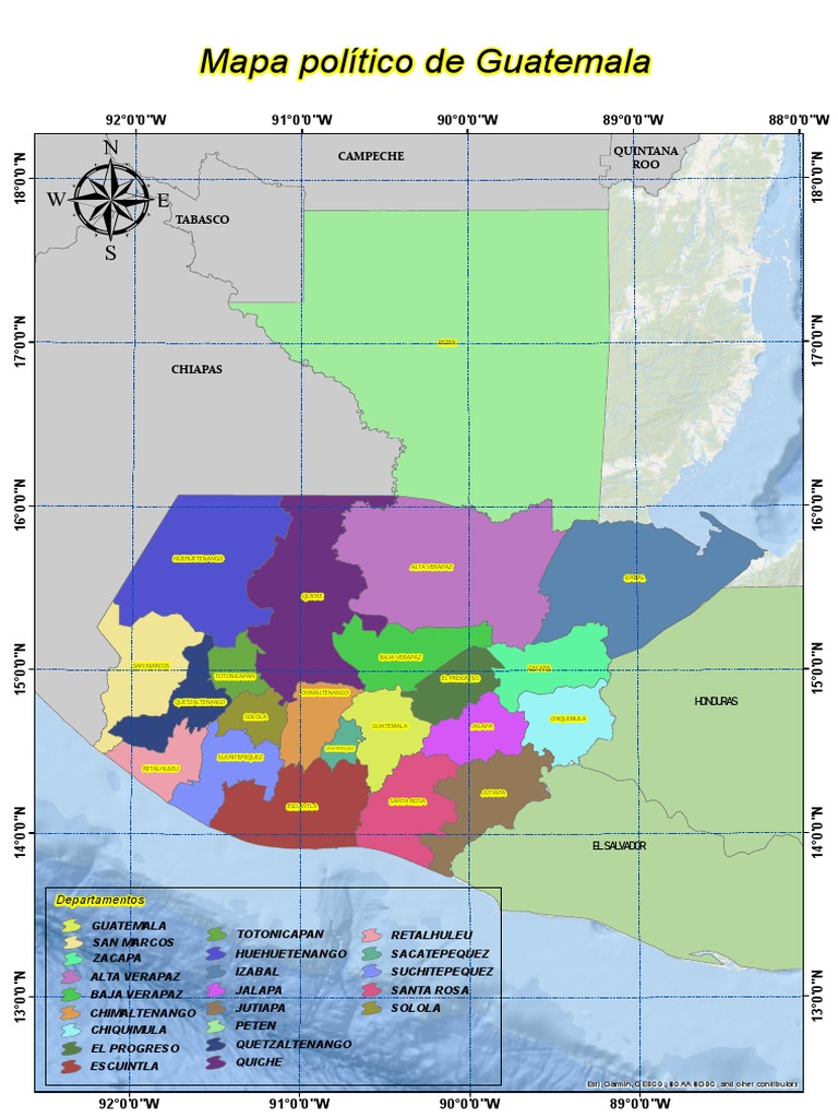 (Mapa Guatemala) Alexander Santos | PDF | Guatemala