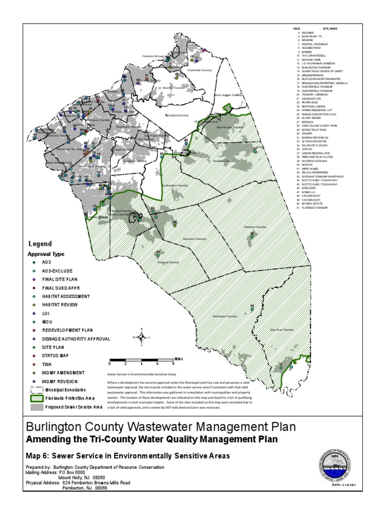 Burlington County Map6 - Valid - Approvals - Used | PDF | Earth ...
