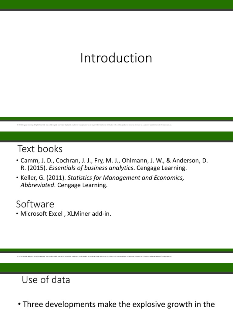 Chapter 1 Introduction | PDF | Analytics | Predictive Analytics Chapter 1 Introduction | PDF | Analytics | Predictive Analytics