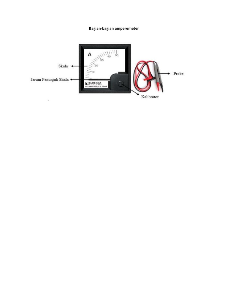 Bagian-Bagian Amperemeter | PDF