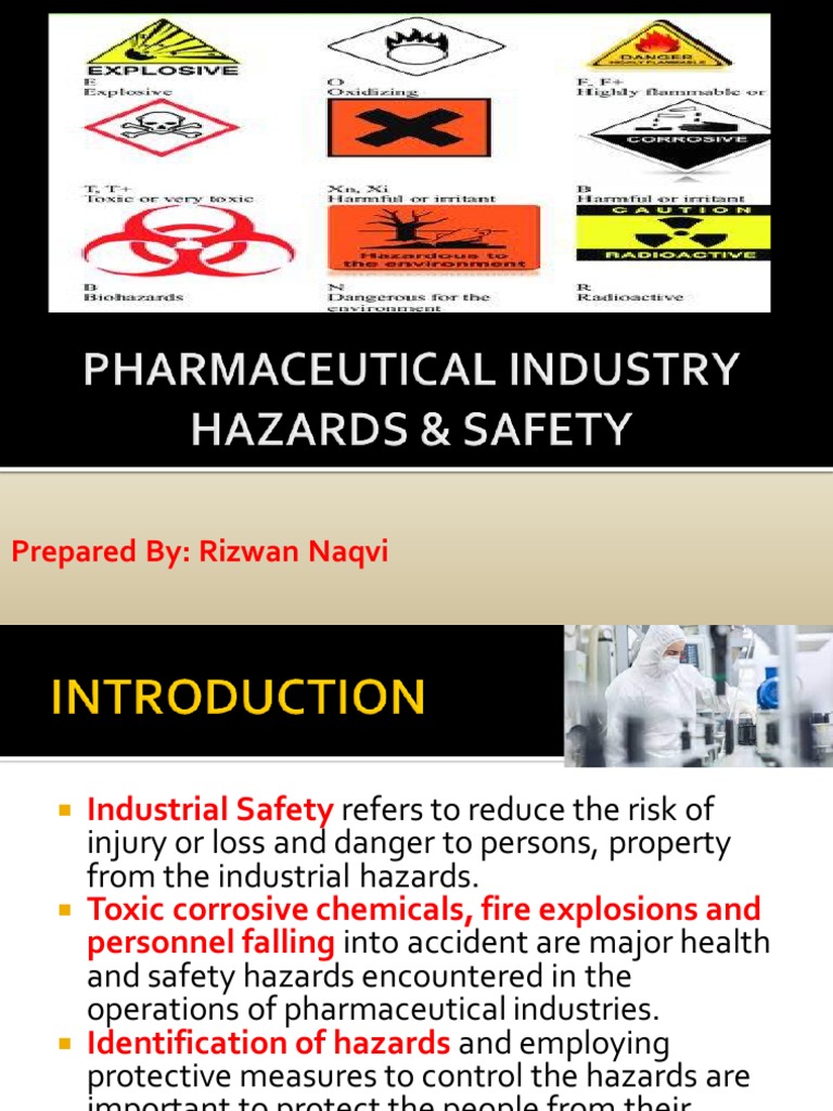 Pharmaceutical Industry Hazards and Safety | PDF | Hazards | Toxicity Pharmaceutical Industry Hazards and Safety | PDF | Hazards | Toxicity