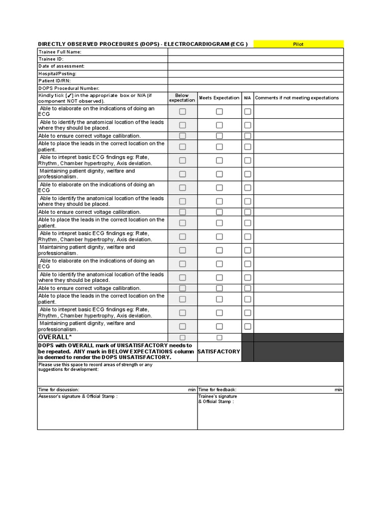 Dops Ecg | PDF