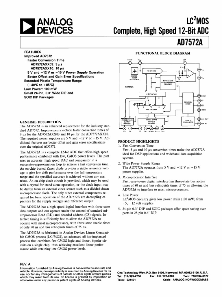 Ad 7572 A | PDF