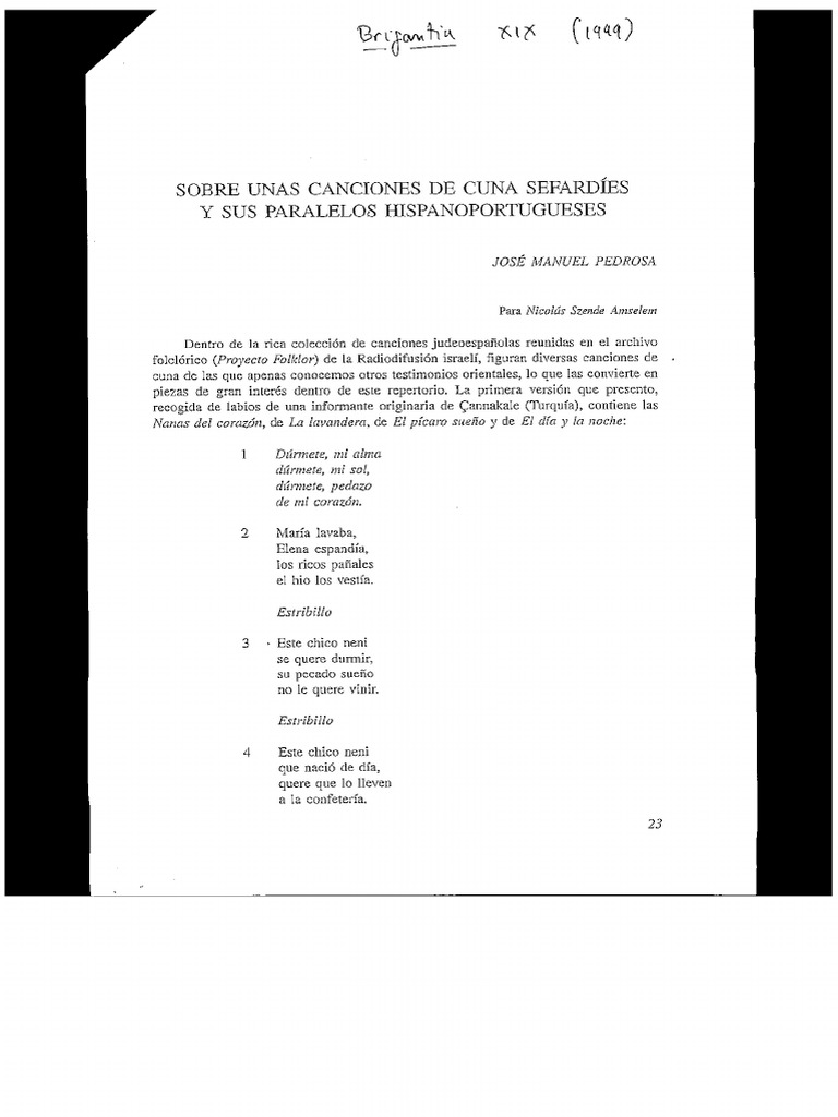 Exploring the Origins and Variations of Sephardic Lullabies and their ...