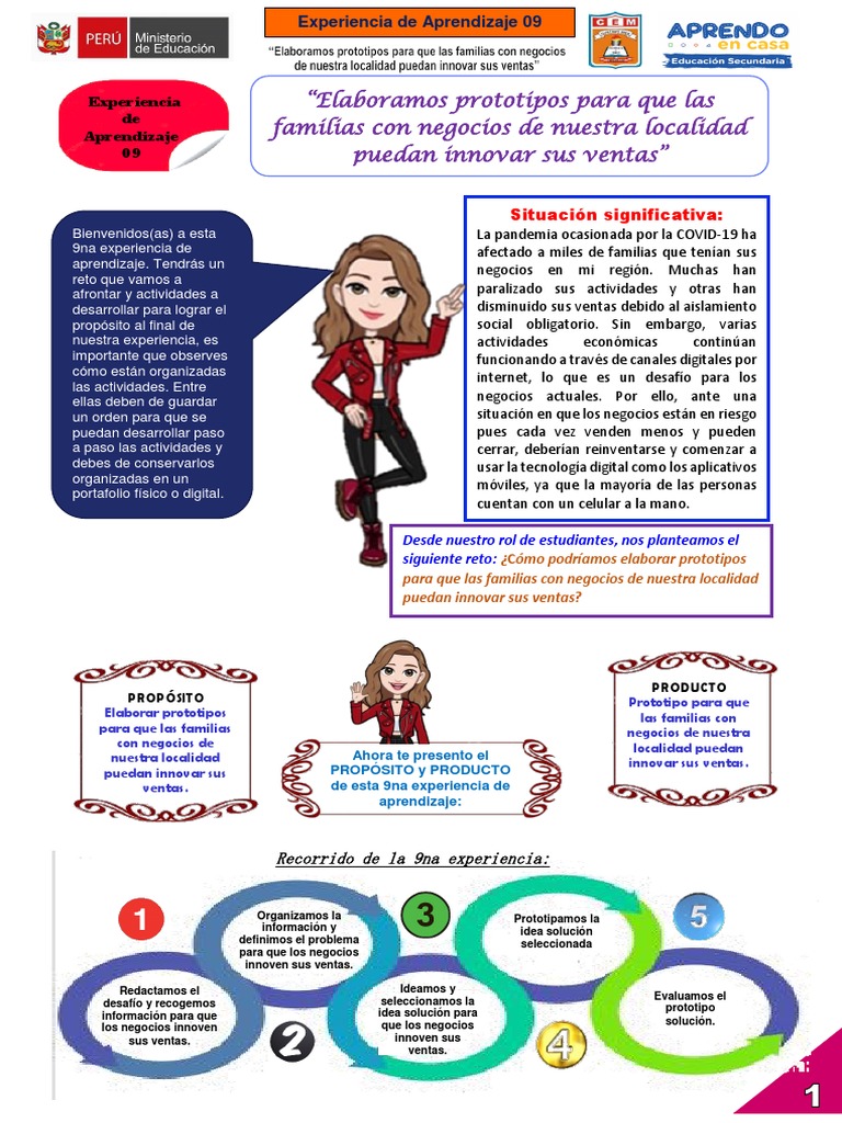 Actividad 01 - Exp.9-Ept | PDF | Aprendizaje | Iniciativa empresarial