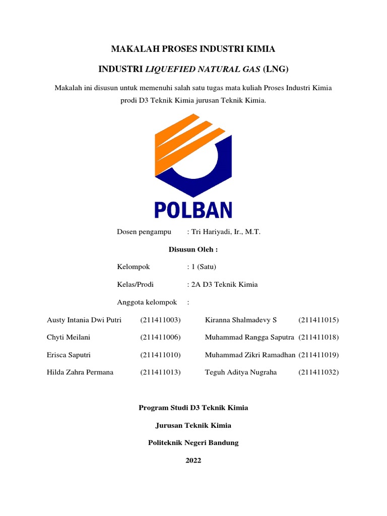 Kelompok1 2A PPT Industri LNG PIK | PDF