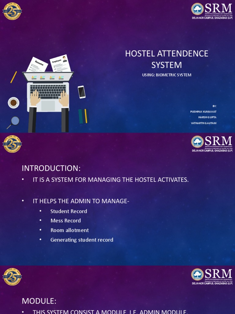 An Efficient Hostel Management System Using Biometric Authentication | PDF