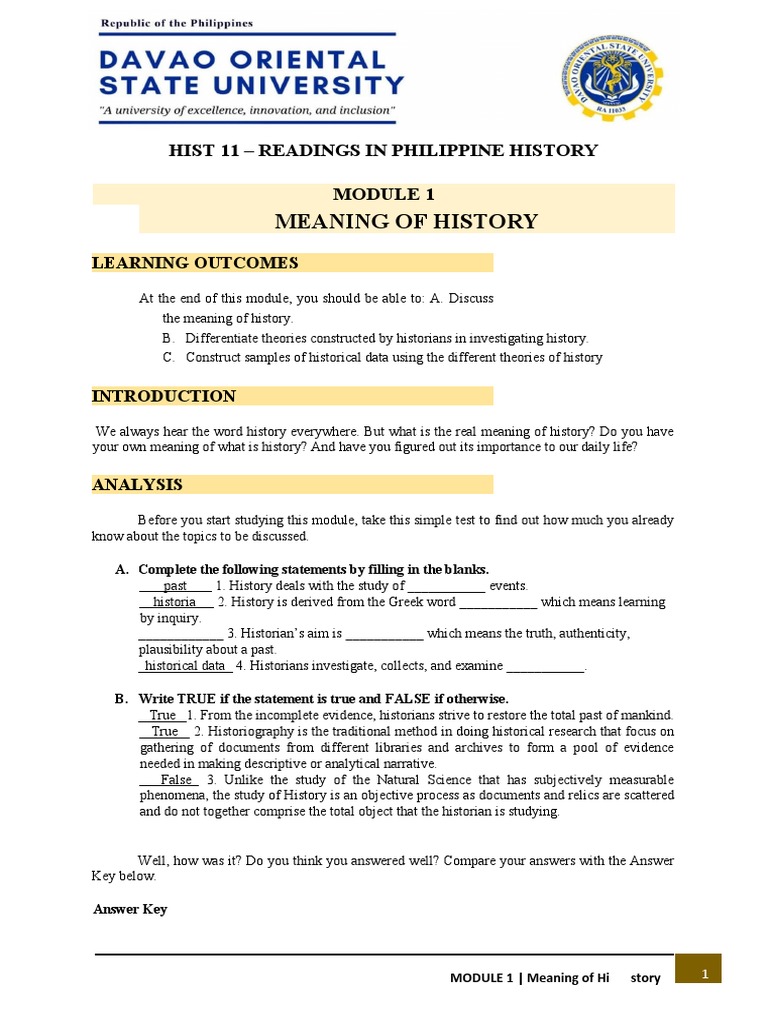 Dungan, Andrew, Hist 11 - Module 1 PDF | PDF | Historiography | Historian