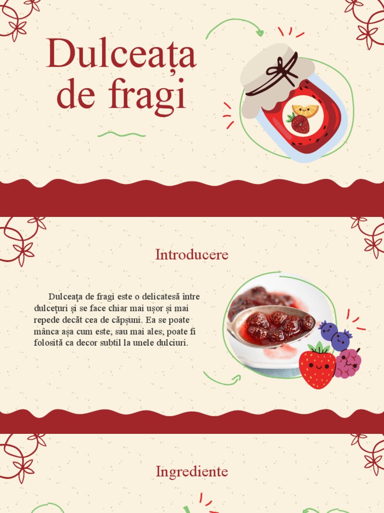 Dulceata de Fragute | PDF