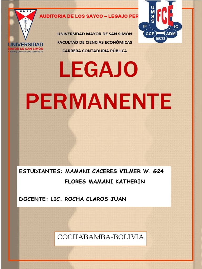 Legajo Permanente SAYCO | PDF | Presupuesto | Planificación