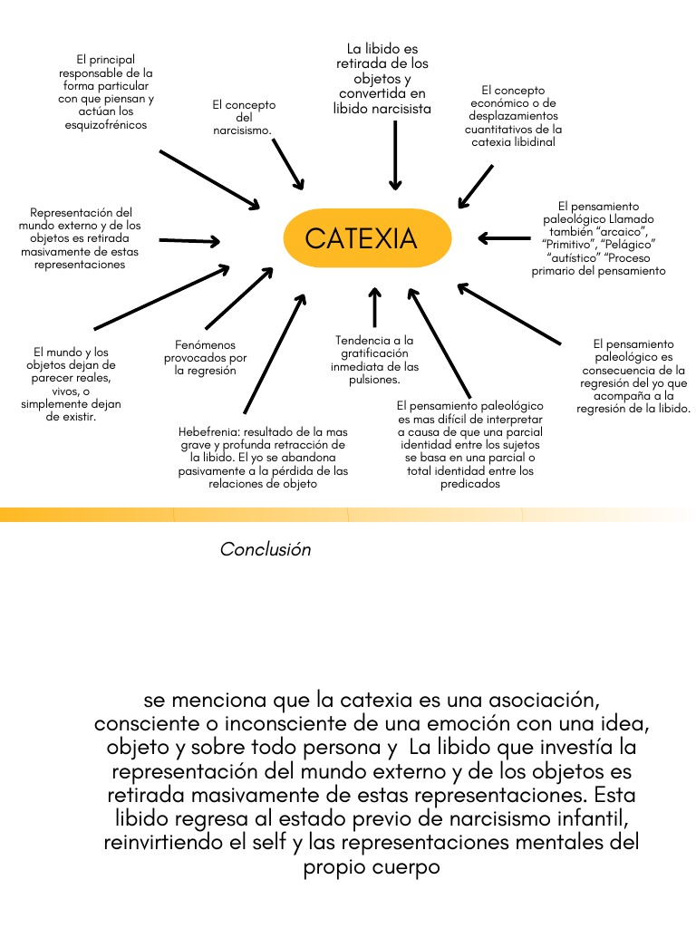 Mapa Mental Catexia | PDF | Libido | Pensamiento