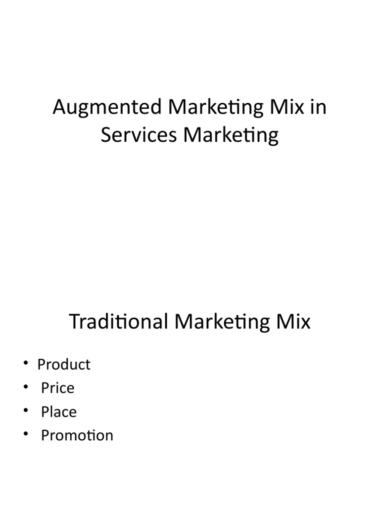 Augmented Marketing Mix | PDF | Marketing | Public Sphere